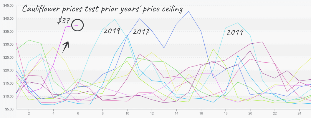 Average prices follow seasonal trend | ProduceIQ